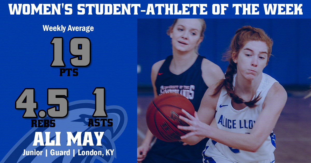 Women’s Student-Athlete of the Week: Ali May - Alice Lloyd College